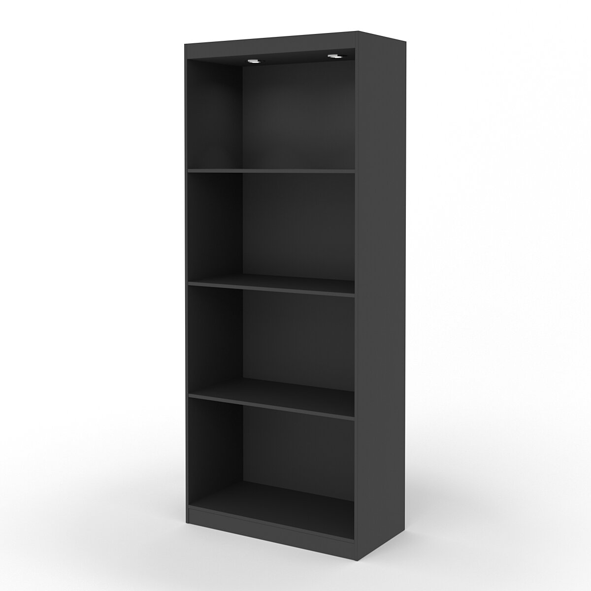 Стеллаж "афродита" №2-1 (задняя стенка - ДВП), Черный. Производитель товара - компания Westcom.