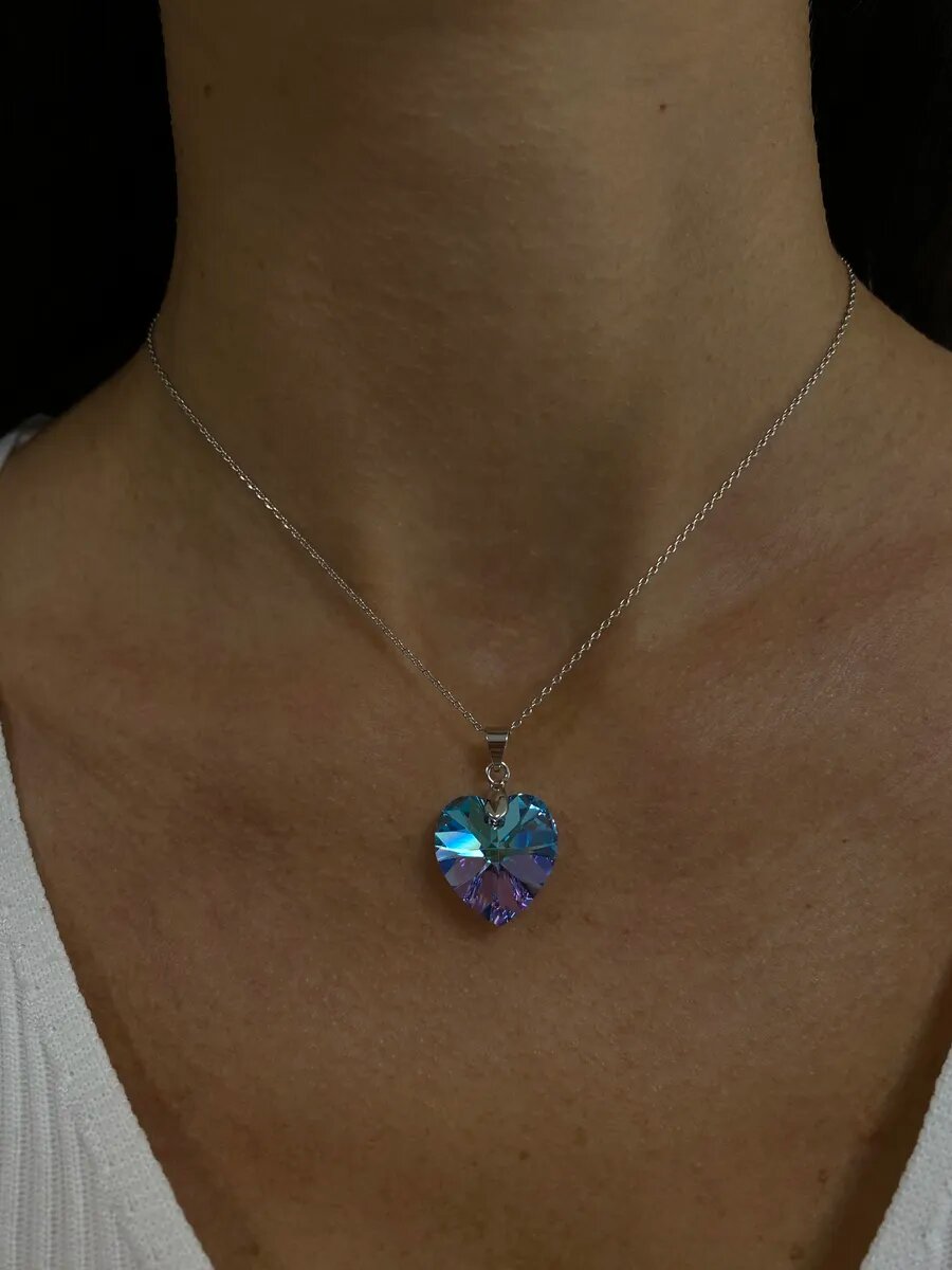 Колье Amante crystal, фиолетовый — фото 1