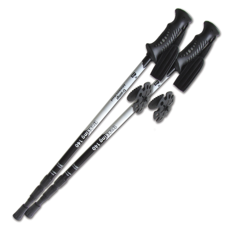 Tramp Палки треккинговые Trekking 140, TRR-003 (белый/черный)