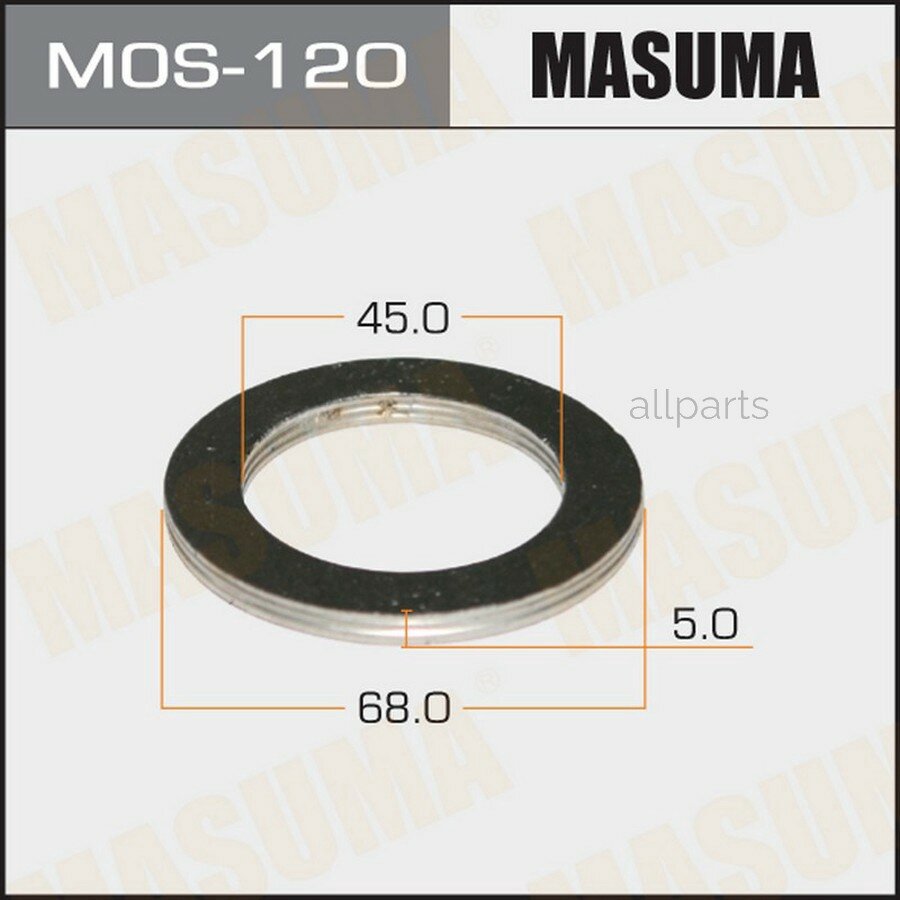 MASUMA MOS-120 Кольцо уплотнительное выхлопной системы 45х68