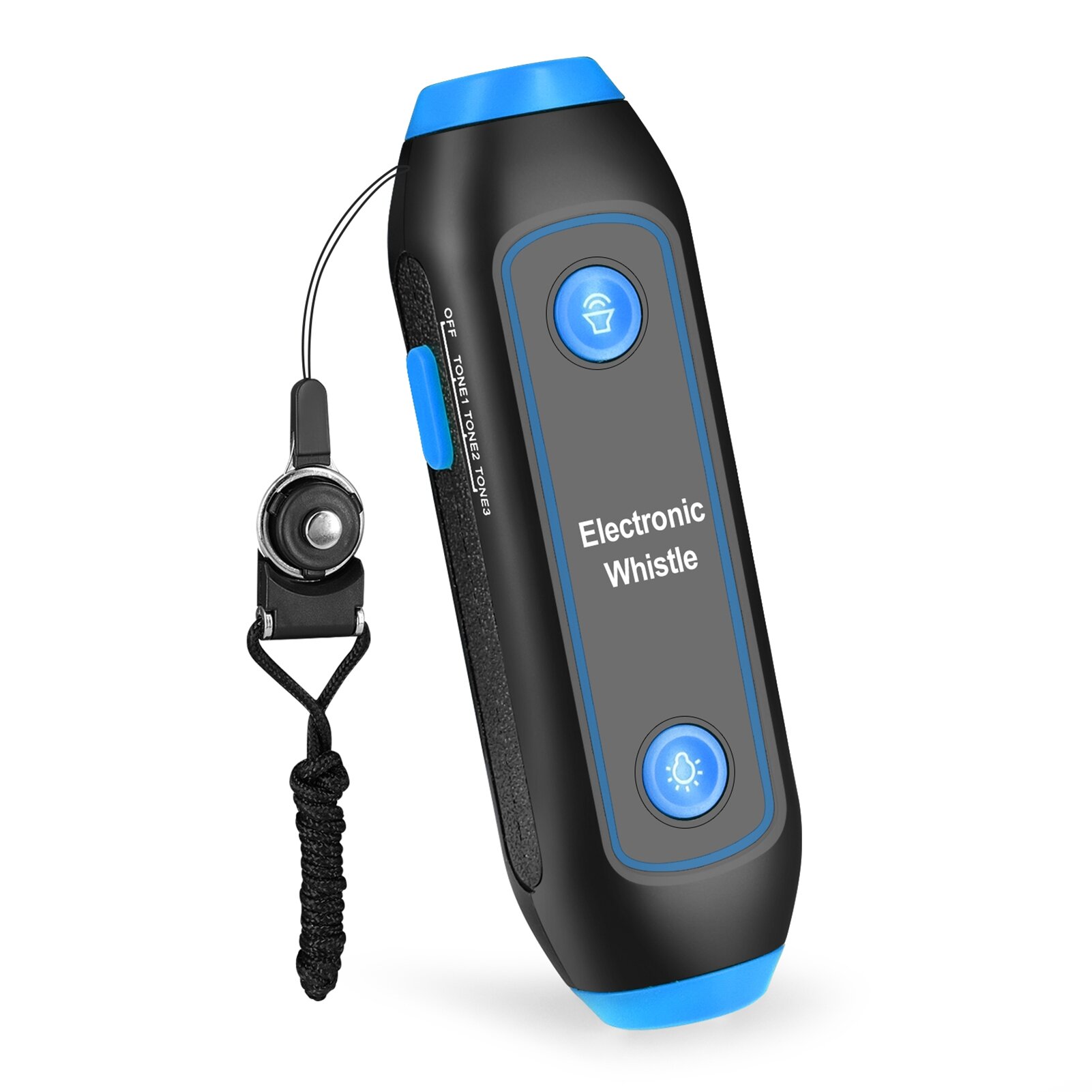 Electronic Whistle Handheld Electric with Lanyard SOS Light Flashlight for Coaches Referees P.E. Teacher