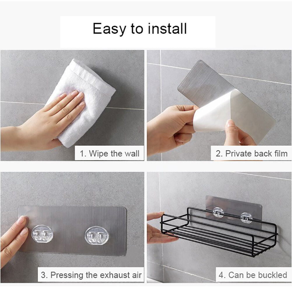 Кованая железная полка для хранения в ванной комнате с присоской, органайзер для мелочей, подставка для унитаза, настенное крепление.