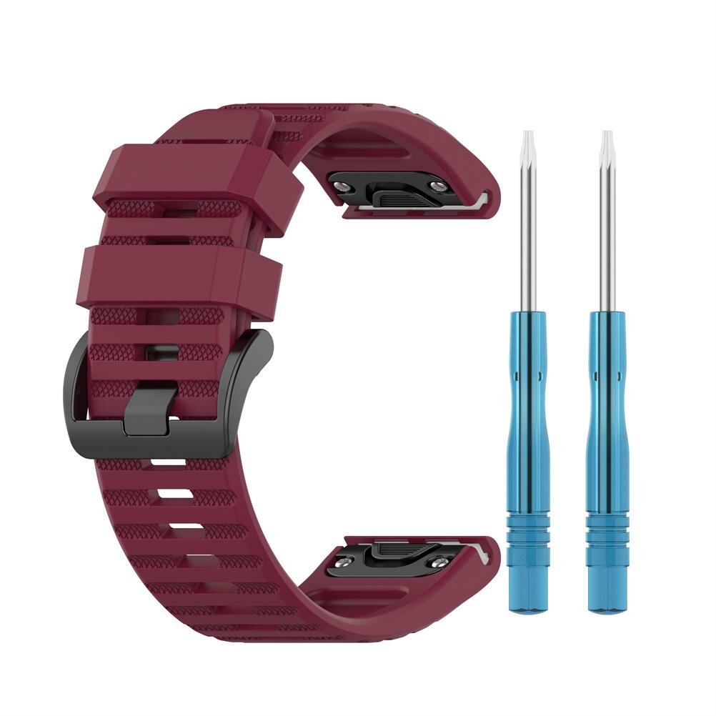 Сменные ремешки, совместимые с часами Garmin Fenix 7X/Fenix 6X GPS/Fenix 6X PRO, силиконовый ремешок, быстросъемный ремешок 26 мм с инструментом