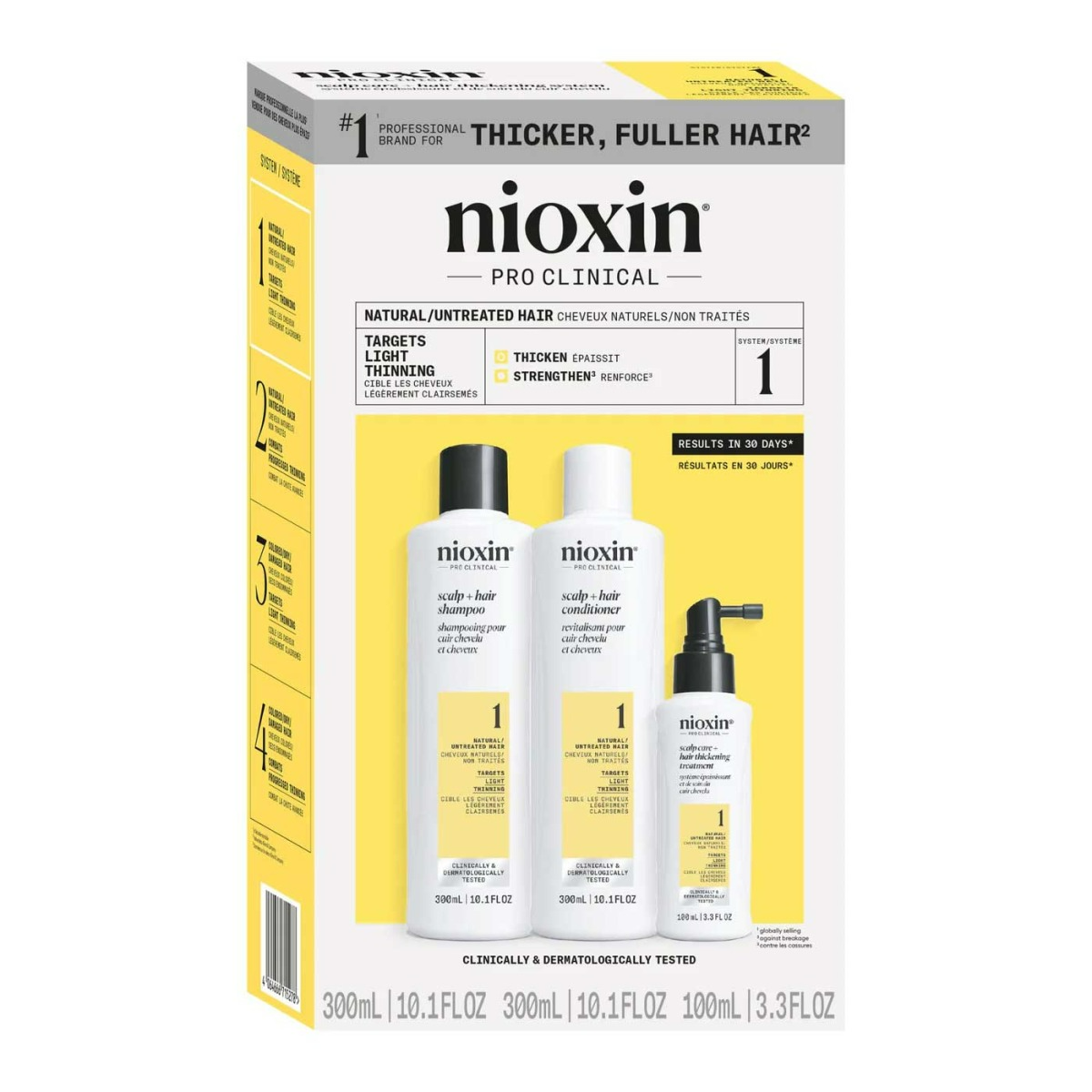 Nioxin System 1 - Набор (Система 1) Набор XXL (300 мл +300 мл + 100 мл)