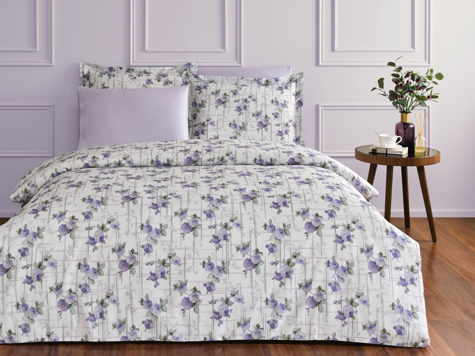 Комплект постельного белья Tivolyo Home SOFFIE лиловый