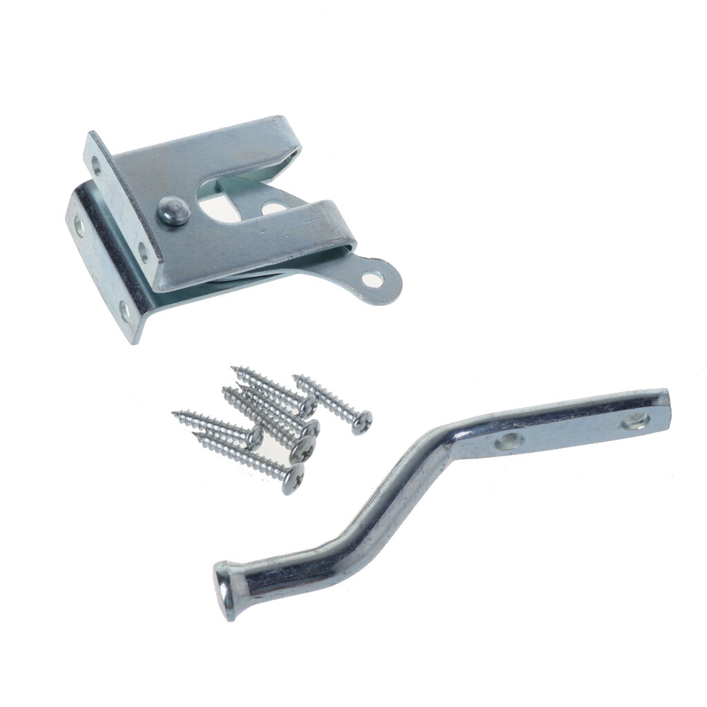 Гальванический Стальной Засов для Защелки Автоматический Дверной Засовной Замок Самоблокирующийся Замок Двери Сарая Гравитационный Рычаг Забора Ворот для Лат
