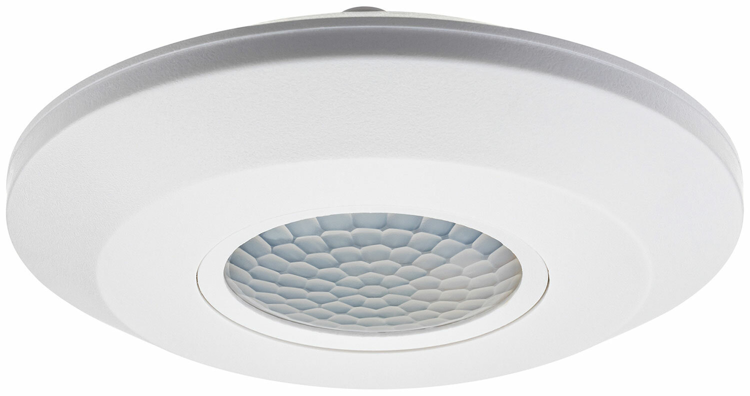 Датчик движения потолочный/накладной Duwi DDP-04, ULTRA SLIM, 360°, 10-900 с, 6 м, 2000 Вт, IP20, белый (25815 5)