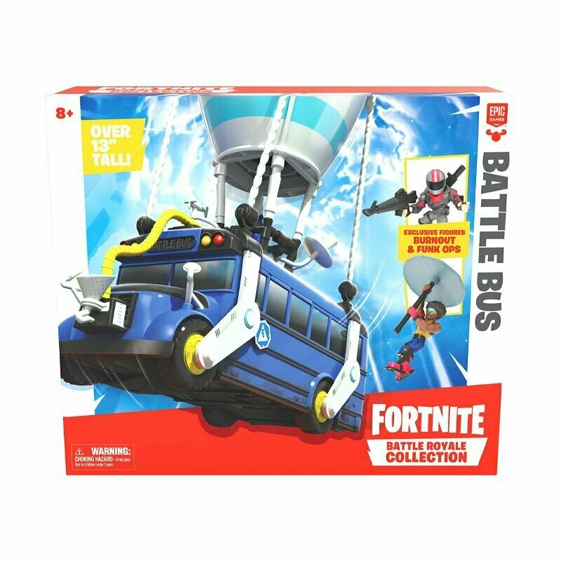 EPIC Game Moose Fortnite Battle Royale Collection Battle Bus / Коллекционный набор игрушек-фигурок героев, Битва в Фортнайт Королевская коллекция