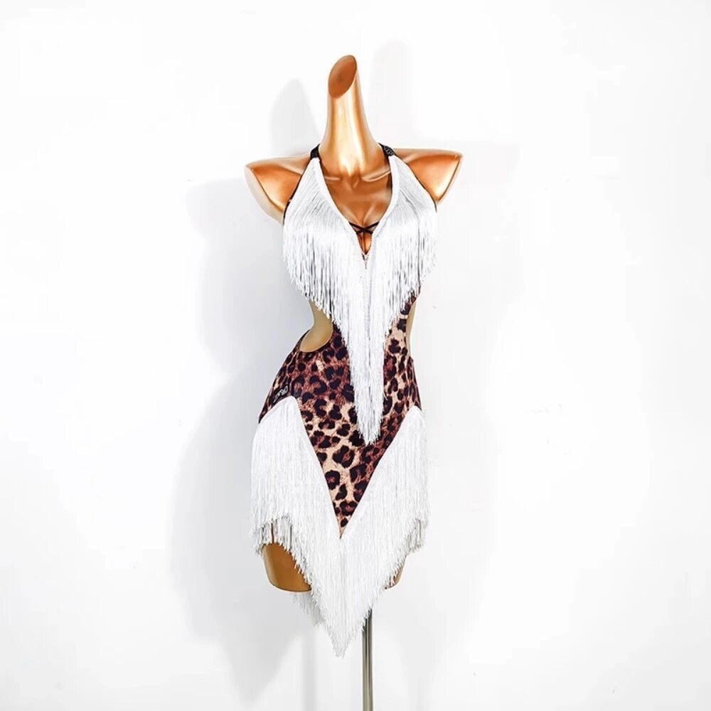 Танцевальное платье для латины из спандекса XL