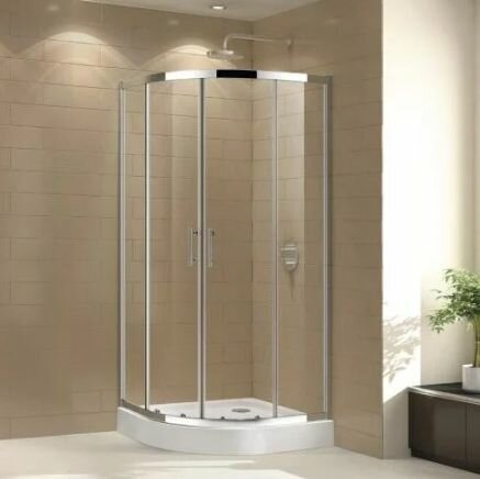 Душевой уголок Cezares ECO-O-R-2-90-C-Cr, 90х90х190 см, стекло прозрачное