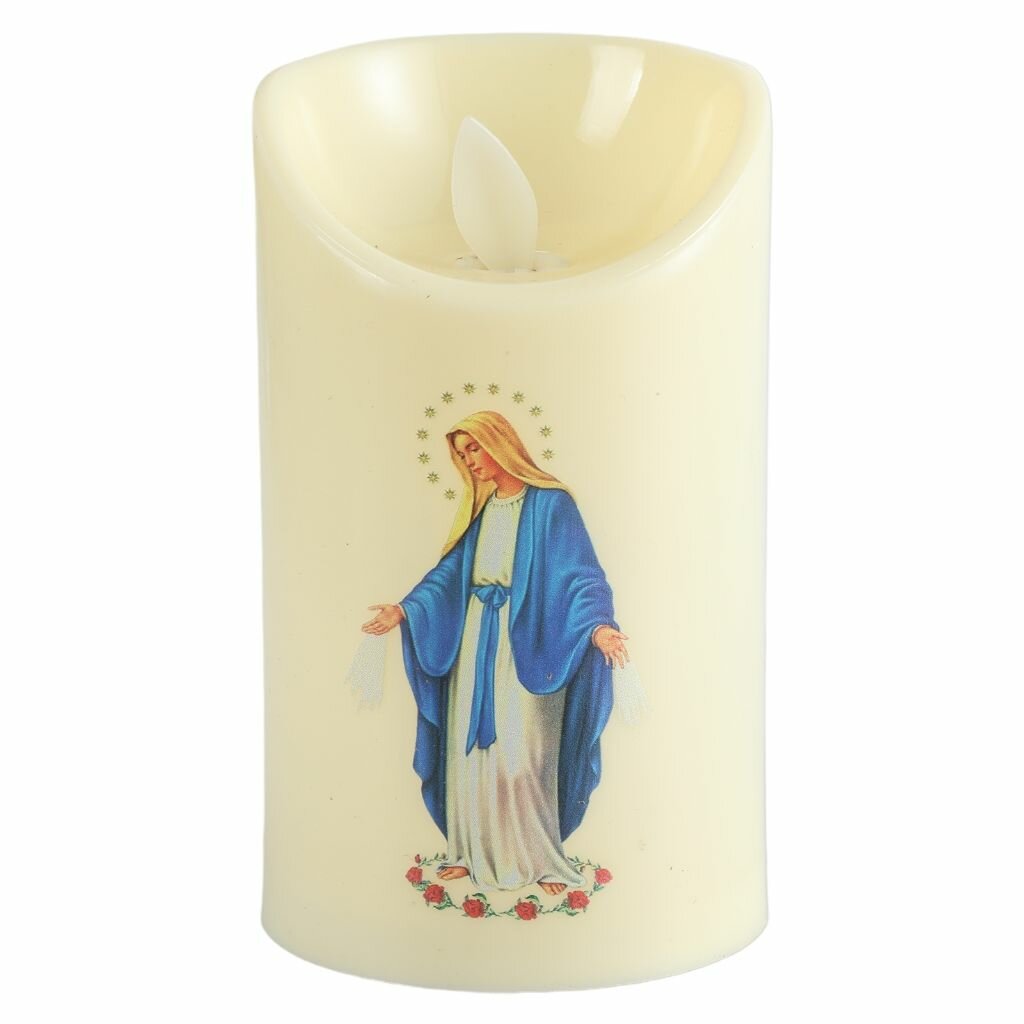 Внутреннее убранство рабочего стола, Свеча Иисуса - христианский подарок - Дева Мария