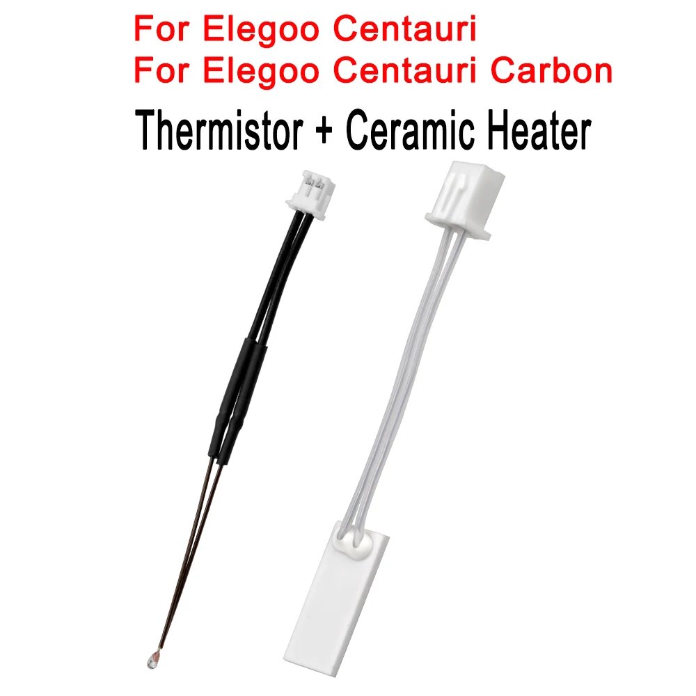 Комплект Hotend, термистор, керамический нагреватель для Elegoo Centauri, модернизированный нагревательный элемент, термодатчик для углеродного 3D-принтера Centauri