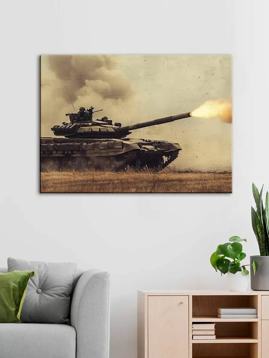 Картина на стену "Танки", 40х30 см
