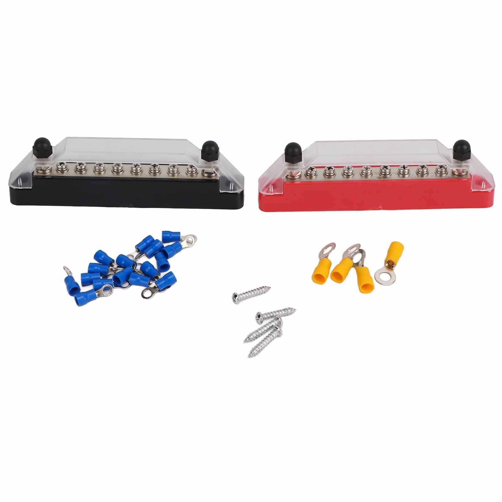 Шина распределительная 48V 150A 10 клемм с 20 контактами M6/M4