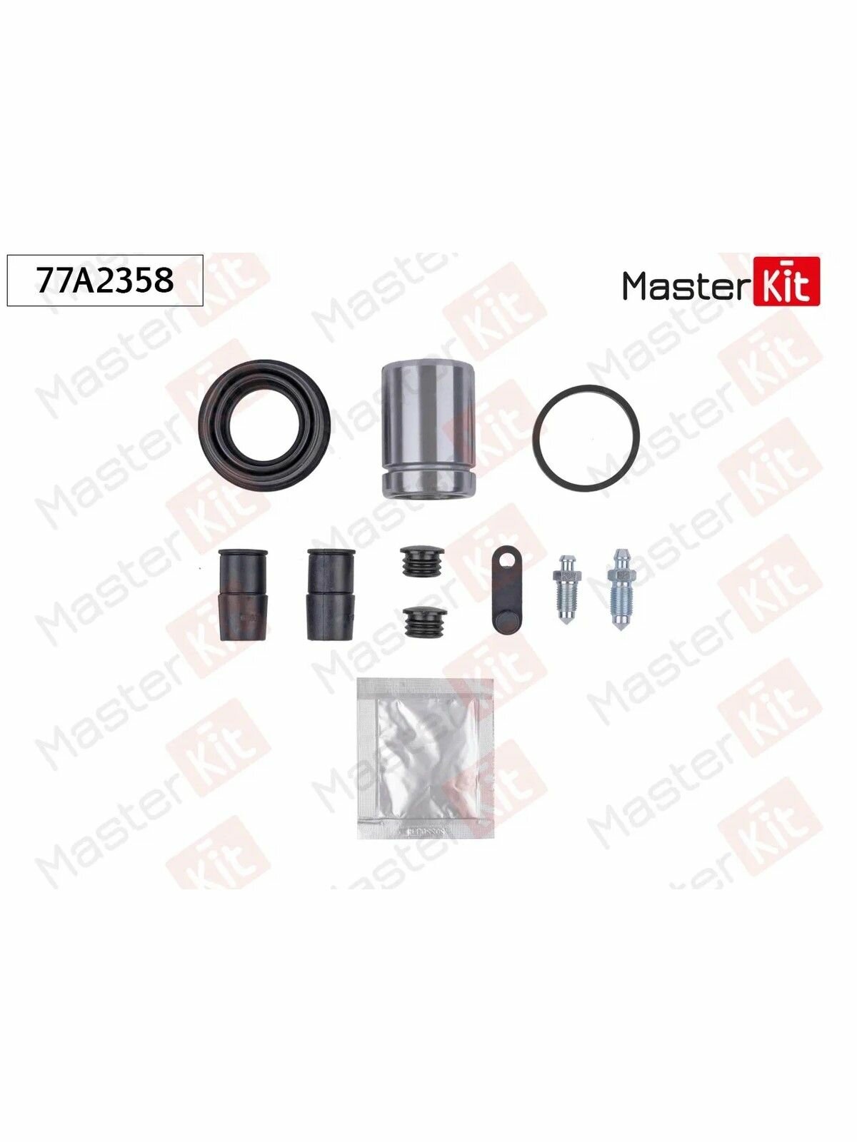 Ремкомплект тормозного суппорта+поршень Mercedes-Benz M-CLASS (W164) 2005 - 2012, MASTERKIT 77A2358