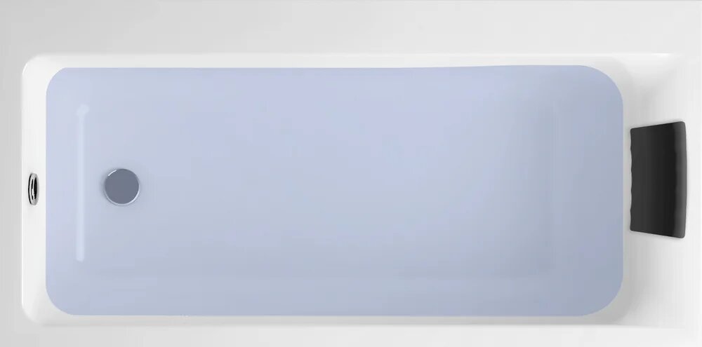 Акриловая ванна Lavinia Boho Catani L 160x80, с каркасом, с экраном, левая, пристенная, встраиваемая, белая, глянцевая, прямоугольная, с подголовником