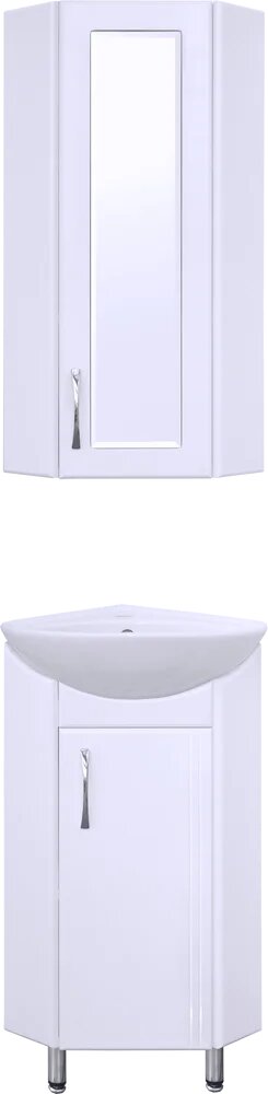 Мебель для ванной комнаты Style Line Эко Стандарт Веер 30 угловая, белая