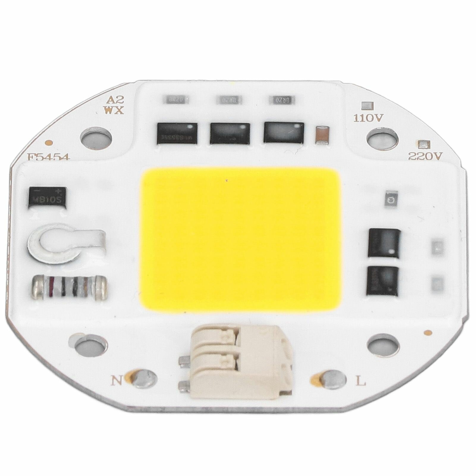 Лампа COB с шариком, светодиодный чип высокой мощности, высокая яркость, бесплатный привод для лампы DIY, прожектор, внутреннее освещение, 220 В, 100 Вт, теплый белый, 2800 К-3500 К