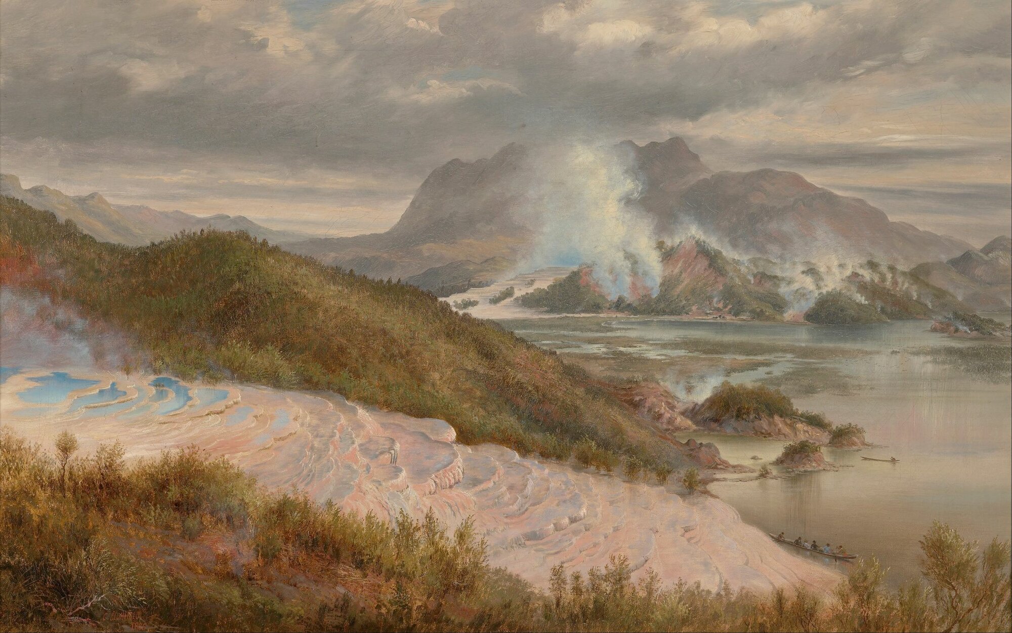 Картина Чарльза Бломфилда Розовые террасы 80х50 см