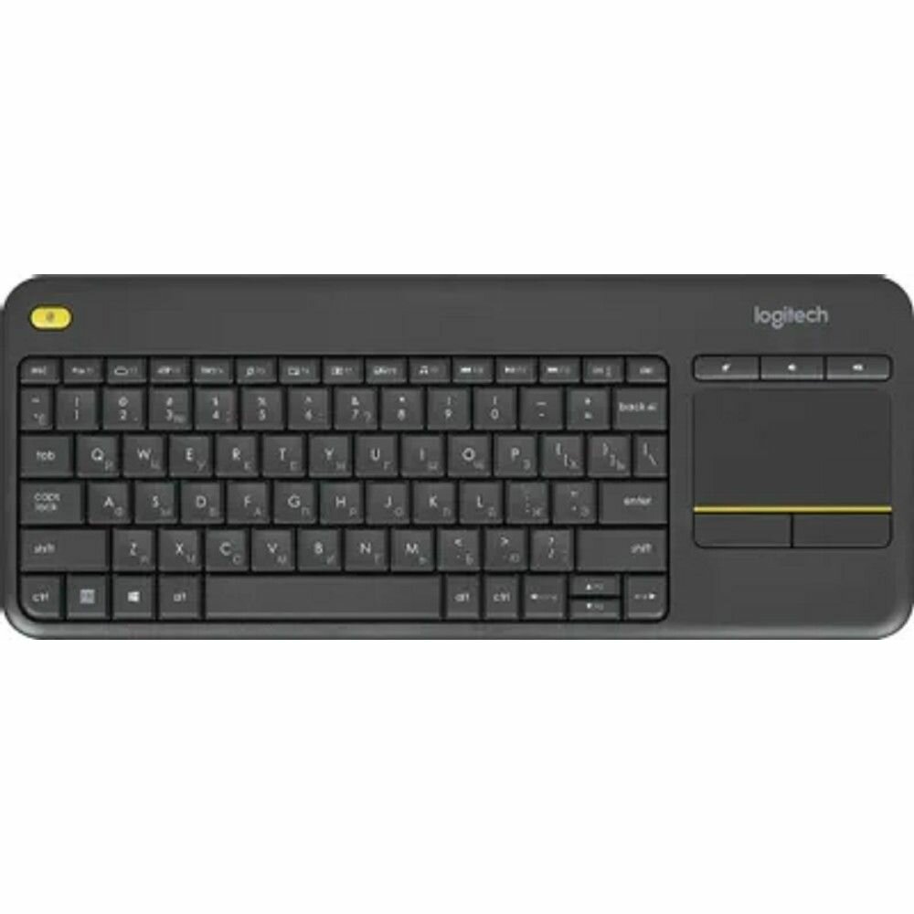 Logitech Клавиатура 920 - 007173 Клавиатура K400 Wireless Touch Plus Keyboard RU LAT