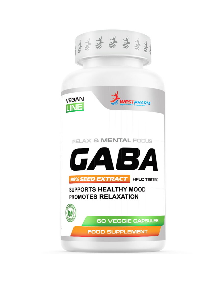 Vegan line GABA / гамк 200мг, 60 капсул