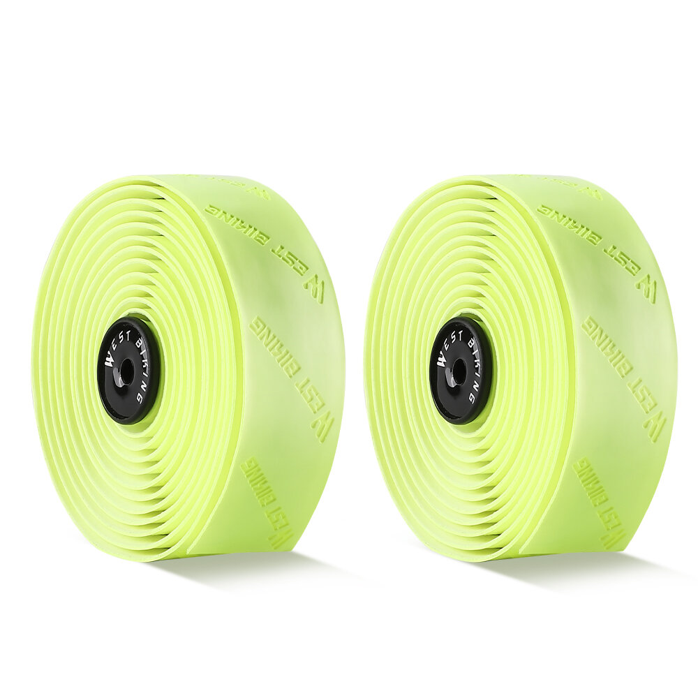 Лента для руля велосипеда антискользящая впитывающая пот, wear-resistant lightweight, цвет: белый, черный, желтый, зеленый, розовый красный, красный, оранжевый, синий, розовый, длина: 2.16м, ширина: 30мм, толщина: 2.8мм, материал: PU+EVA, в комплект