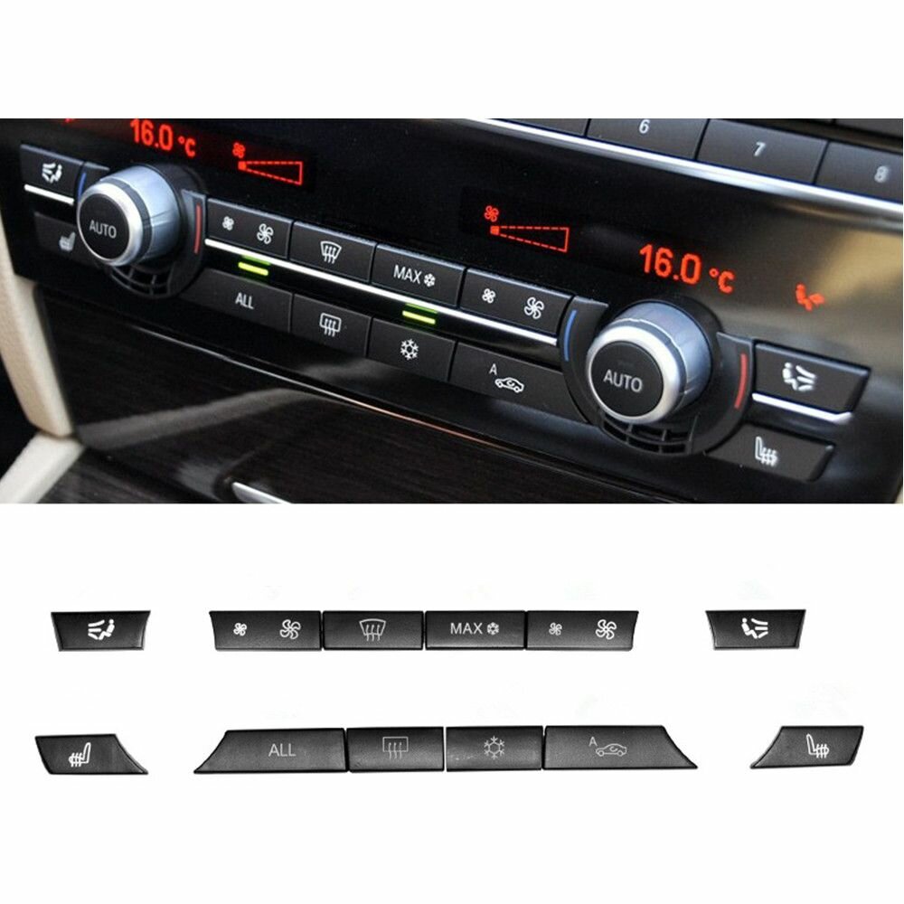 Комплект 12 Кнопочных Колпачков Для Ключей Ремкомплект Выключателя Отопителя Кондиционера Для Bmw 5 6 7 F10 F01 F12