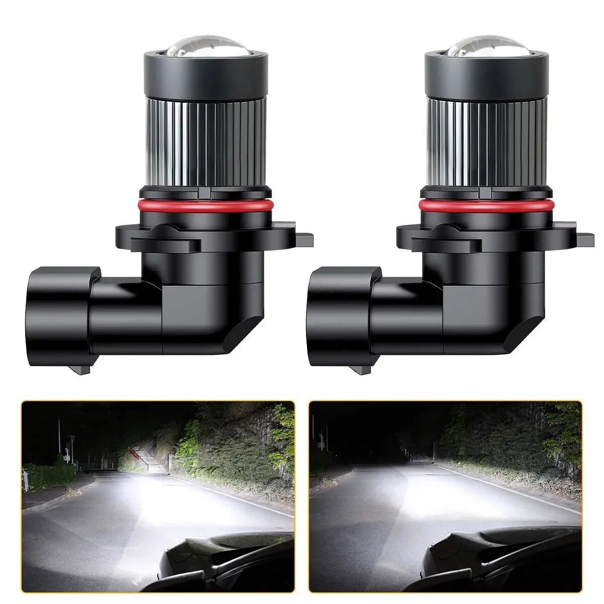 Лазерная линза H7 H11 Светодиодная противотуманная фара H8 H16 jp 9005 HB3 9006 HB4 8000K 6000K 3000K Зеленые противотуманные фары для автомобиля 1:1 Мини-дизайн 9005 HB3 White