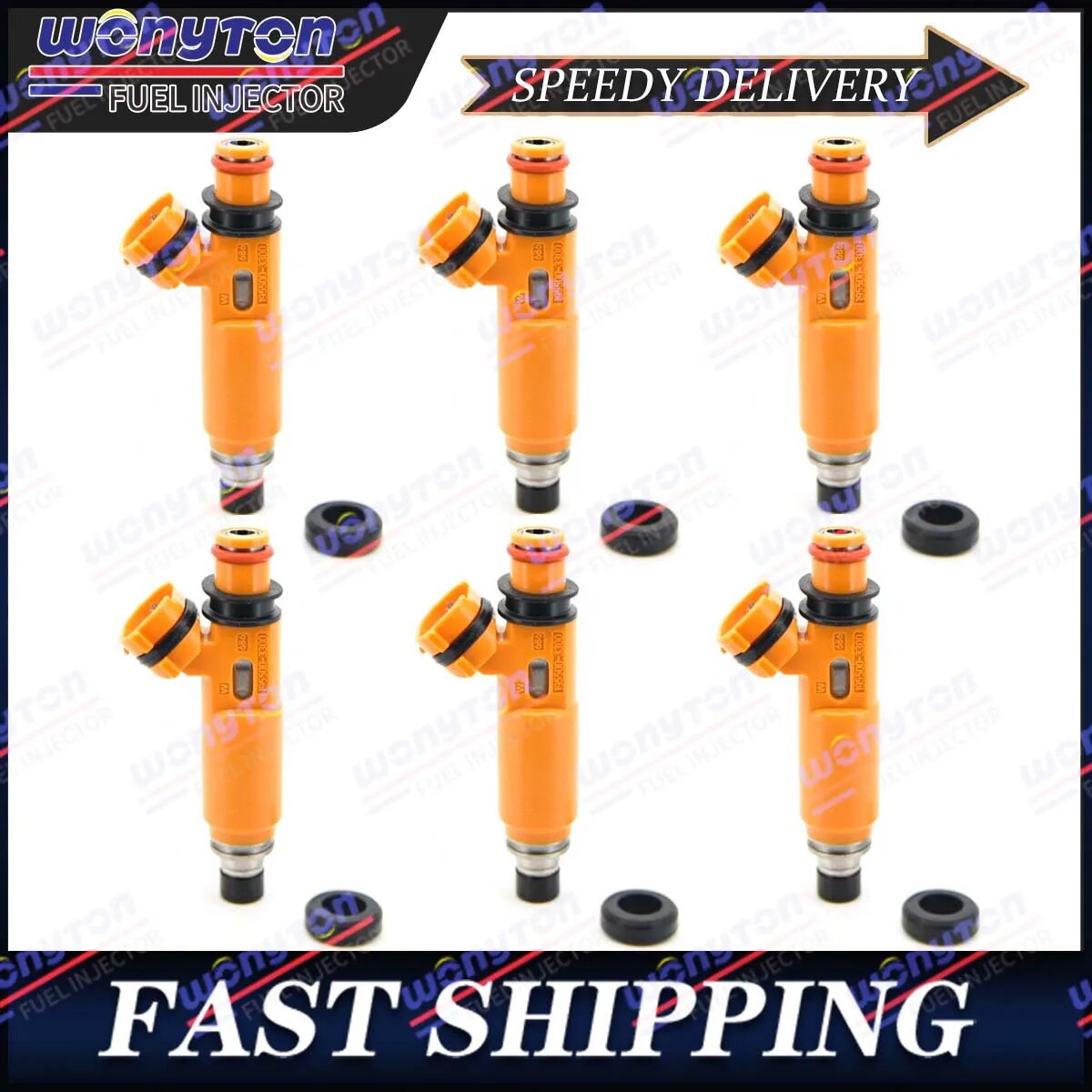 Топливные форсунки для Mitsubishi Montero Sport Montero 195500 л 3300-1955003300 84212300 842-12300, 6 шт.