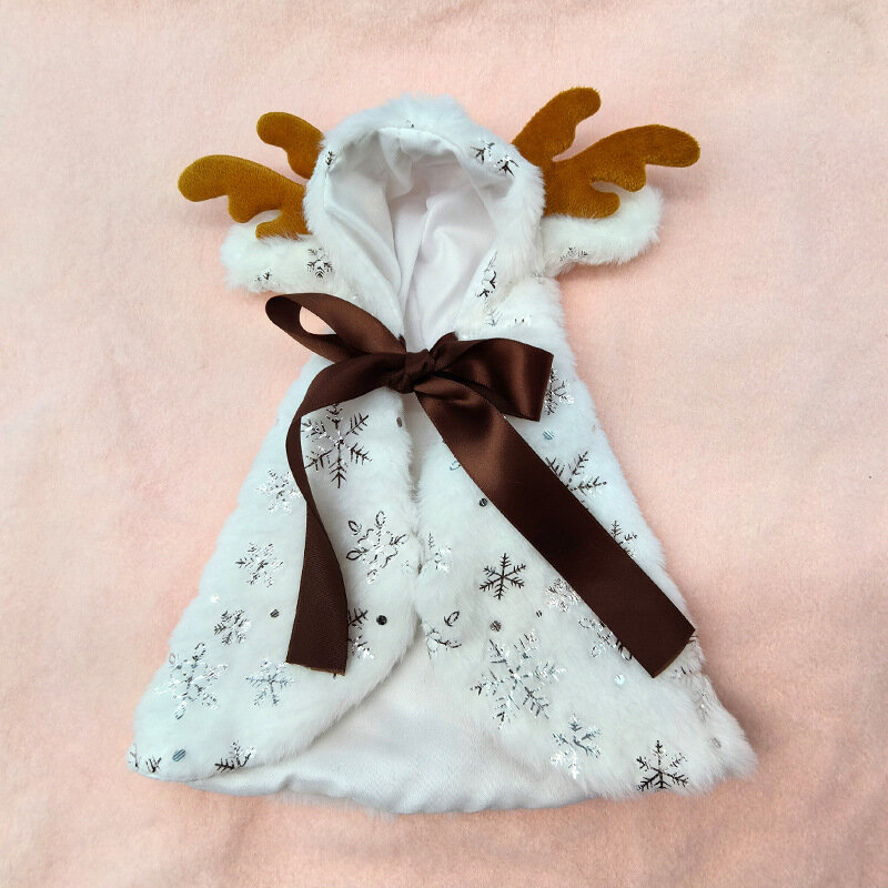 Новая рождественская одежда для домашних животных "лосиный плащ", серебристый цвет, L