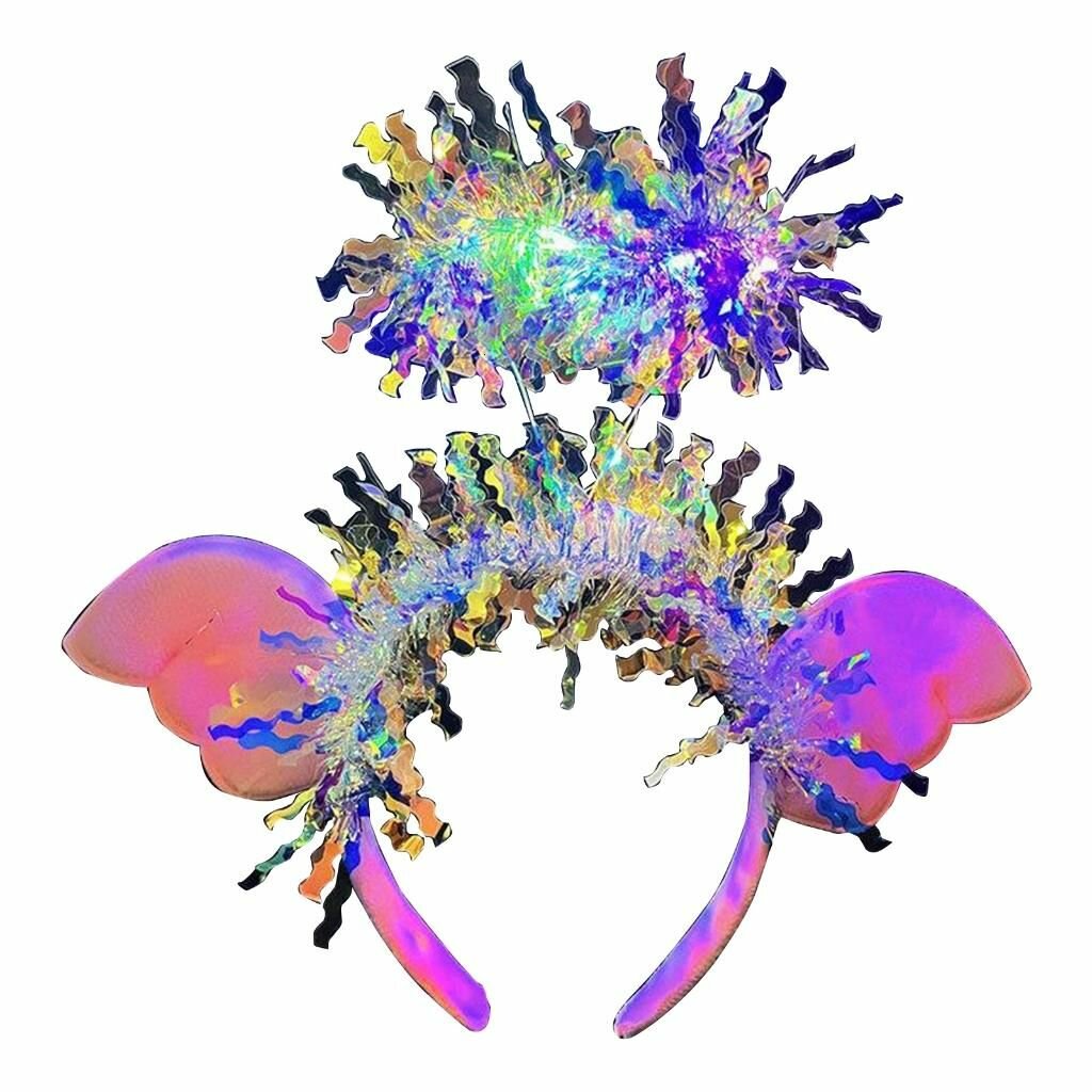 Электрогирлянда, Оголовье Со Светящимся Кольцом Ангела-Розовый Фонарь
