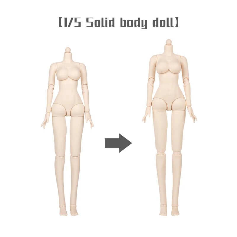 1/3 1/4 1/5 Куклы BJD, однотонное тело, белая кожа, обнаженное тело куклы Mjd, 60 см, 5 Solid body