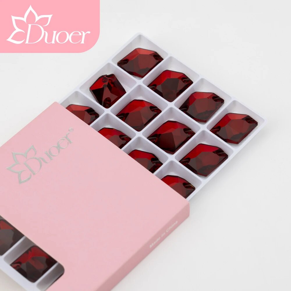 Стразы DUOER бордовые Garnet для рукоделия