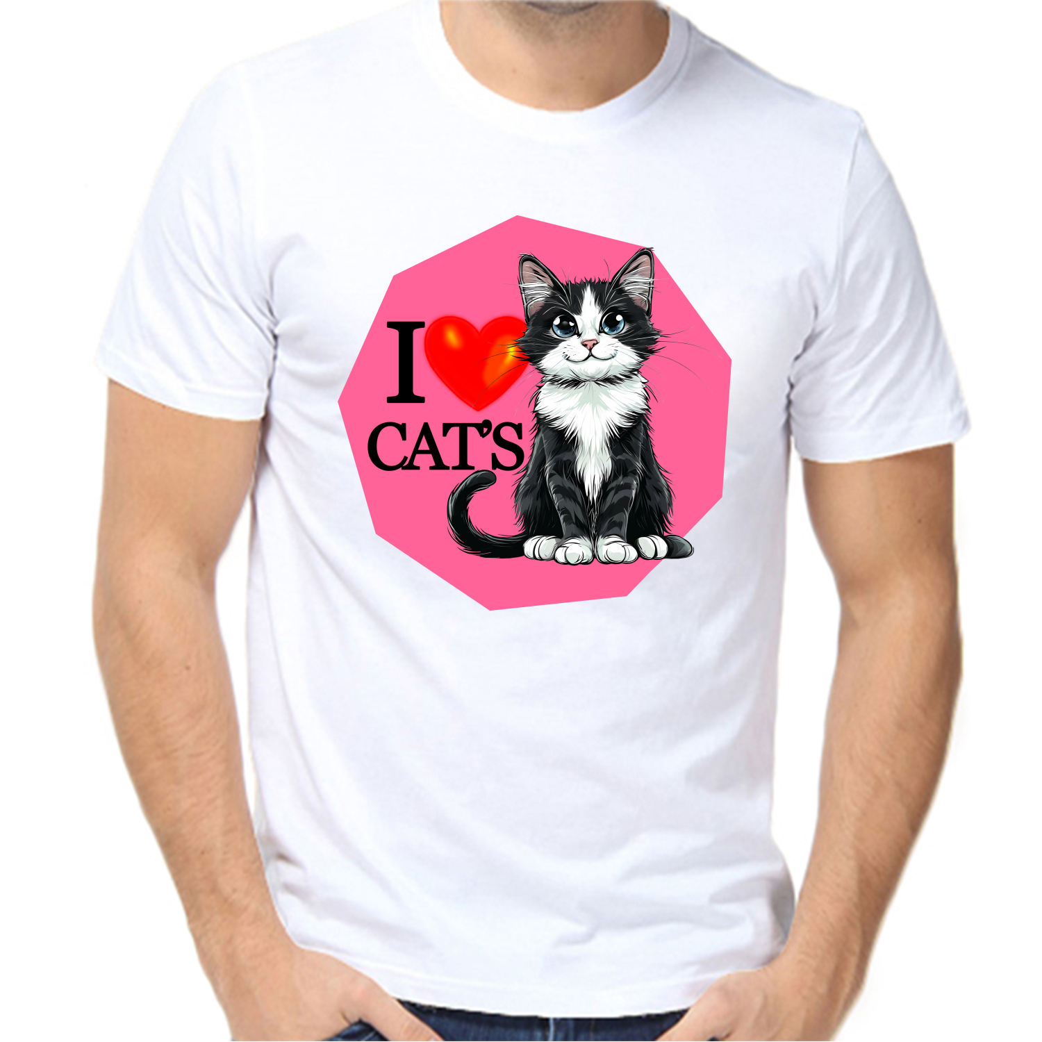 Футболка I love cat's