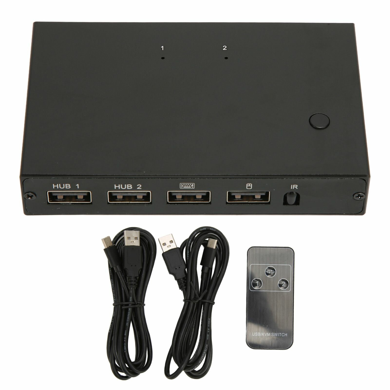 HDMI KVM-коммутатор 18 Гбит/с, 2-в-1, 4K 60 Гц