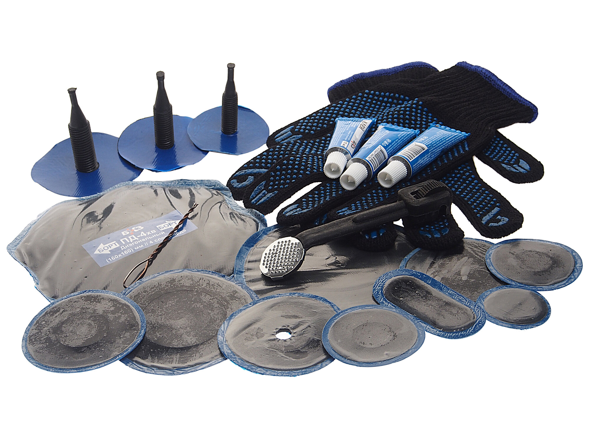 Аптечка для ремонта покрышек и камер (АРШ-1) большая БХЗ