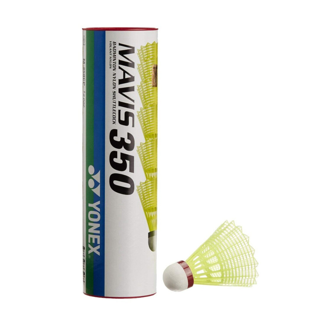 Воланы для бадминтона Yonex Mavis 350 x6 Yellow, Быстрая скорость