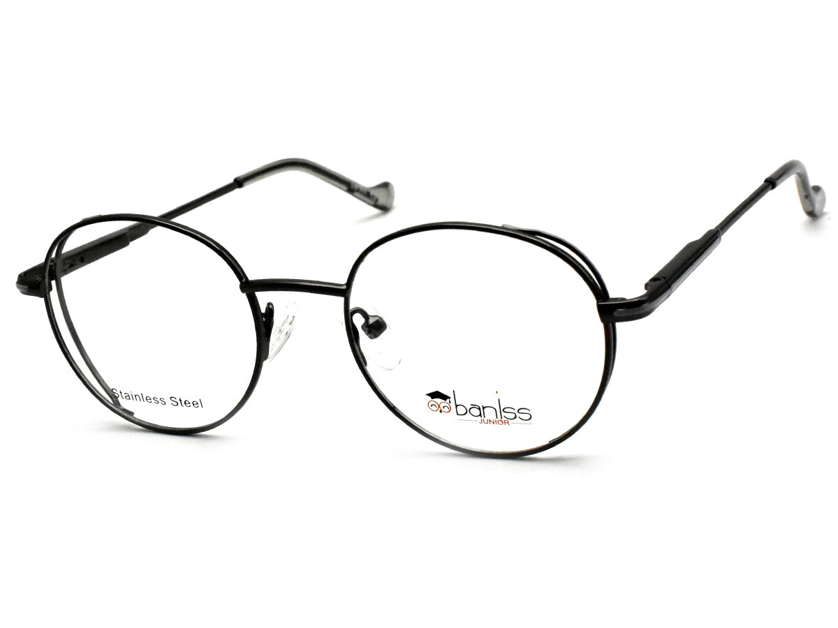 Оправа для очков BANISS BY1019 C02 пол Детские форма оправы Круглая цвет оправы Чёрный