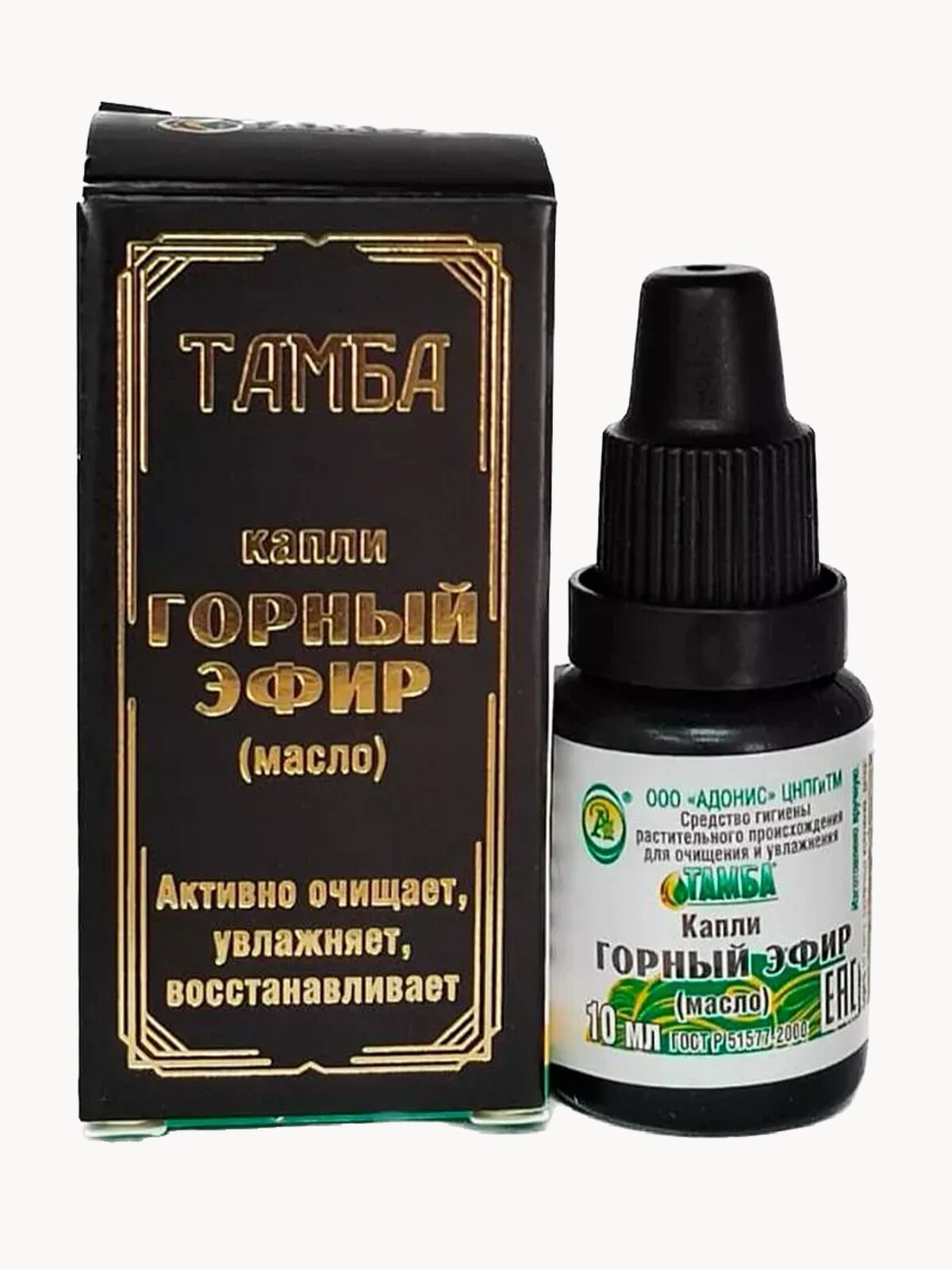 Капли в нос от заложенности натуральные "горный эфир", Средство гомеопатическое противопростудное, Адонис,10мл