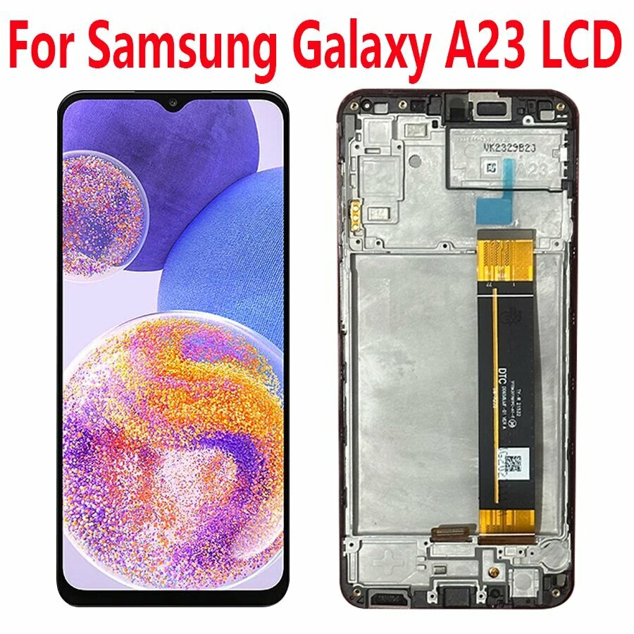 6,6 'для Samsung Galaxy A23 4G A235F, ЖК-дисплей, сенсорная панель, дигитайзер, Замена для Samsung Galaxy A23 5G A236F LCD A23 4G With Frame