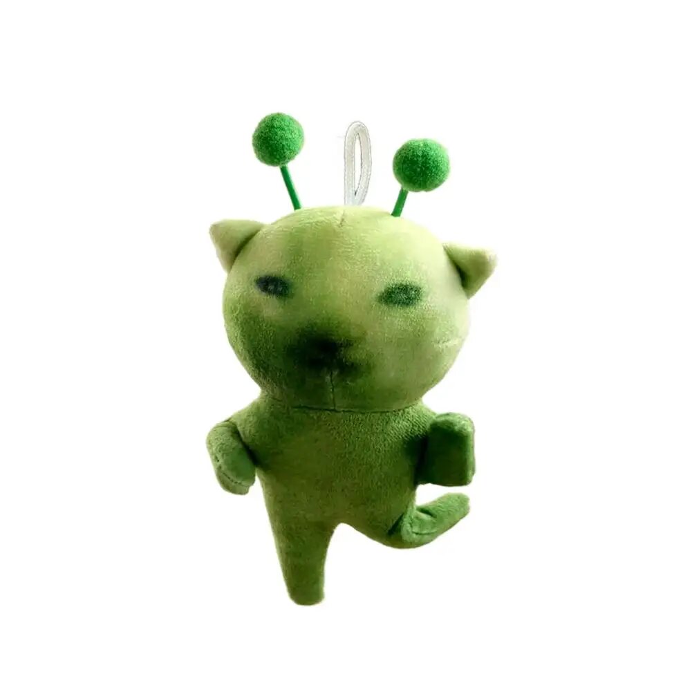 Зелёный шарнирная плюшевая игрушка Green Alien Cat