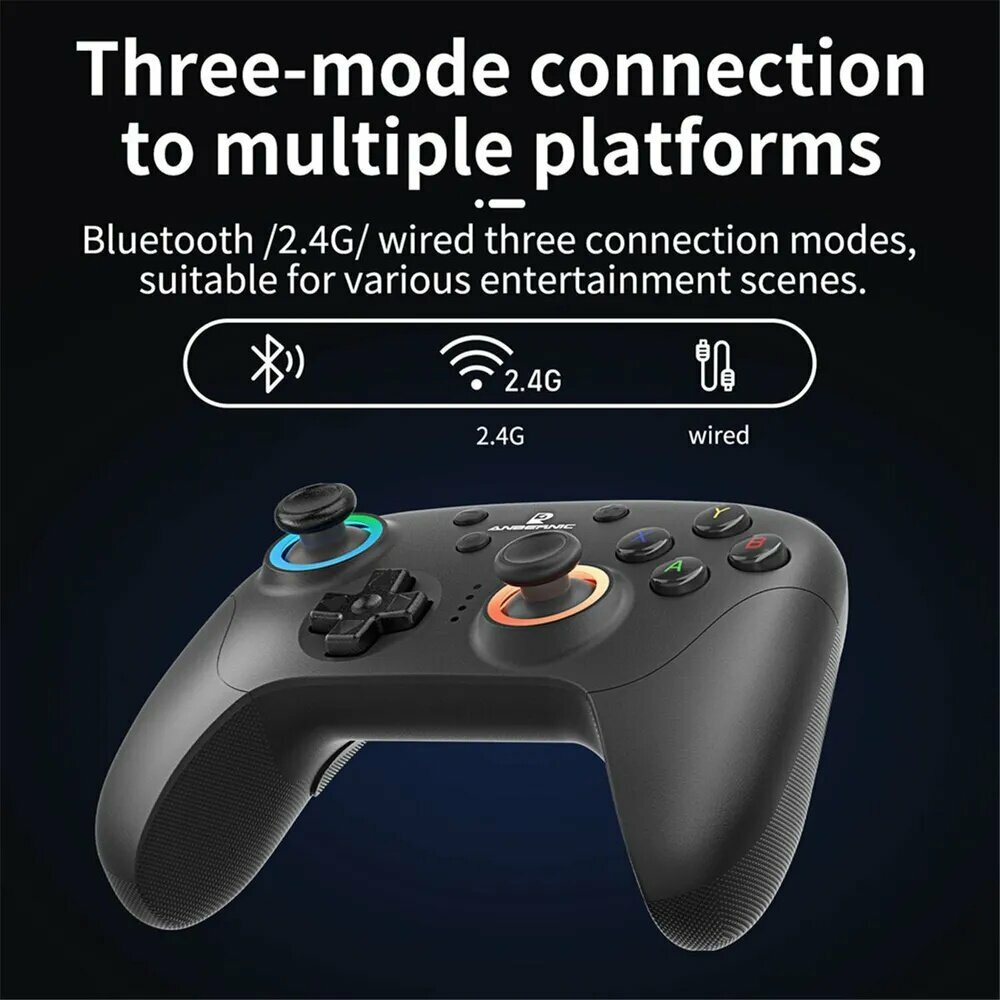 ANBERNIC RGP01 Геймпад Контроллер для ПК Android IOS Steam Черный