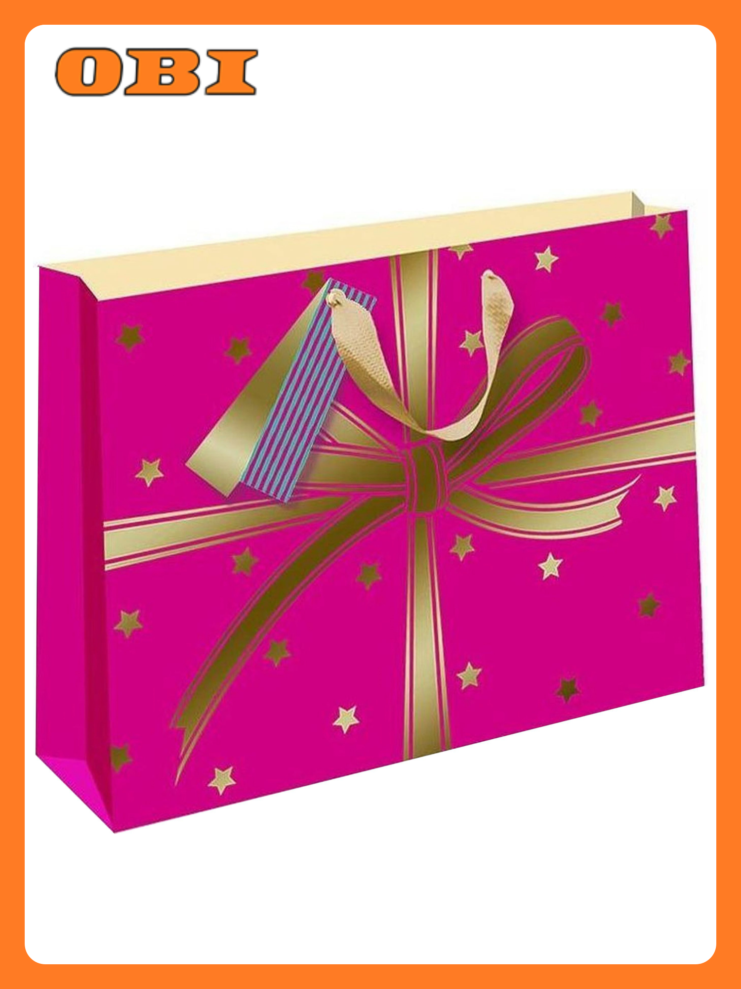 Подарочный пакет Арт и Дизайн С Новым годом 36х12х32 см