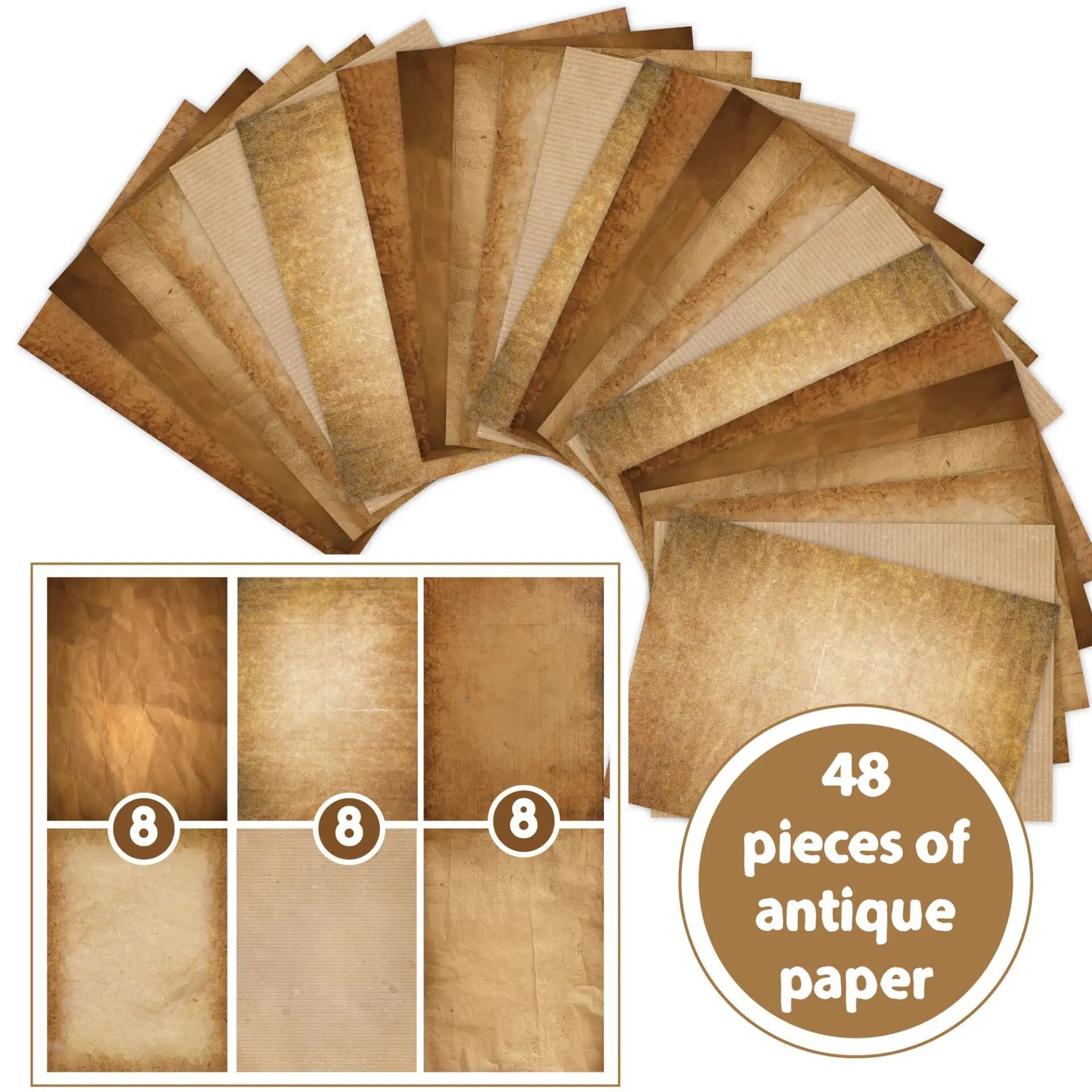 Двусторонняя бумага формата А4, 48 листов, винтажная дизайнерская бумага для приглашений и букв, сделай сам, украшение для справочника, писчая бумага