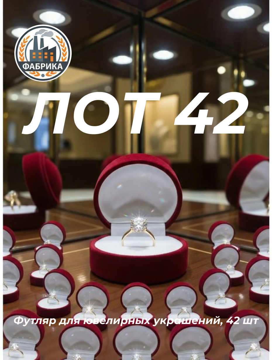Футляр бархатный, для помолвочных и обручальных колец, круглый, бордовый, с атласной обивкой , 42 шт