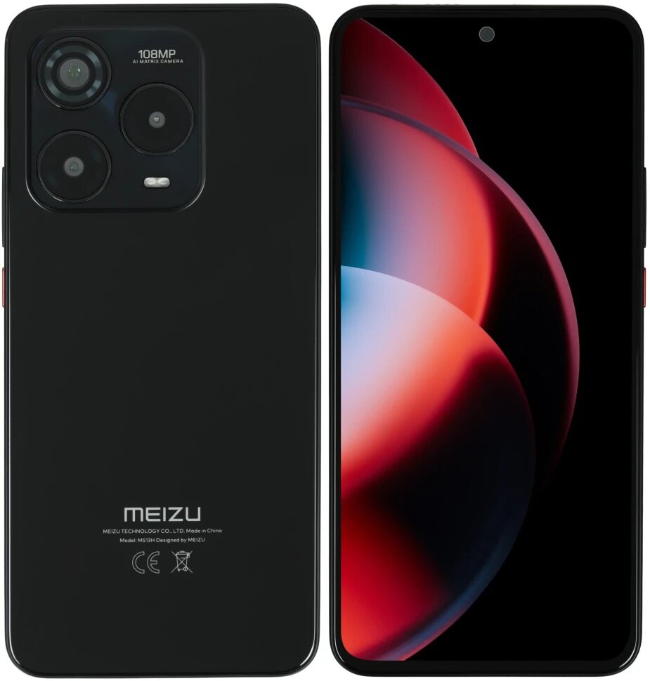 6.78" Смартфон Meizu Note 22, 8/256 ГБ, AMOLED, NFC, 4G, 5000 мА*ч, черный
