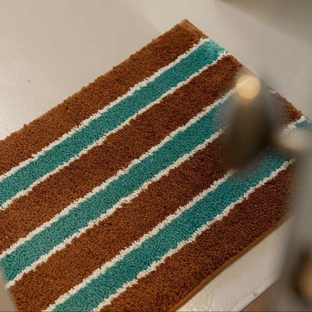 Коврик/коврик в корейском стиле с бархатным покрытием для ванных комнат, туалетов и других помещений; противоскользящий коврик для домашнего использования.