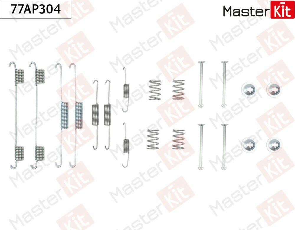 Комплект установочный барабанных колодок MASTER KIT 77AP304 Hyundai Santa F I Sm 2000-2006