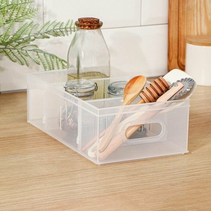 Контейнер для хранения без крышки ROLLY, 2,65 л, 15x26,6x8,7 см, прозрачный