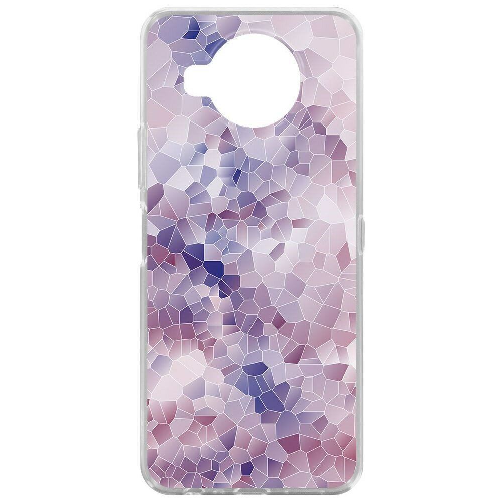Чехол-накладка Krutoff Clear Case Витраж 2 для Nokia 8.3 5G, с рисунком, термопластичный полиуретан (TPU)
